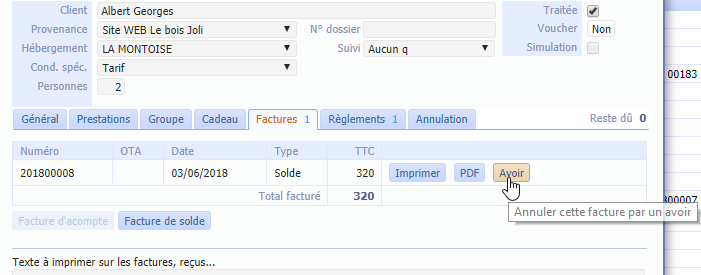 Comment modifier une facture ? Changer le nom du client ? Ajouter une prestation ? — Forum MANAVA